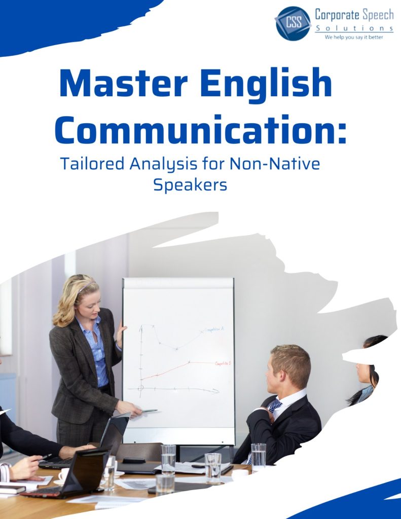 Communication Analysis for Non-Native English Speakers - Corporate Speech Solutions
